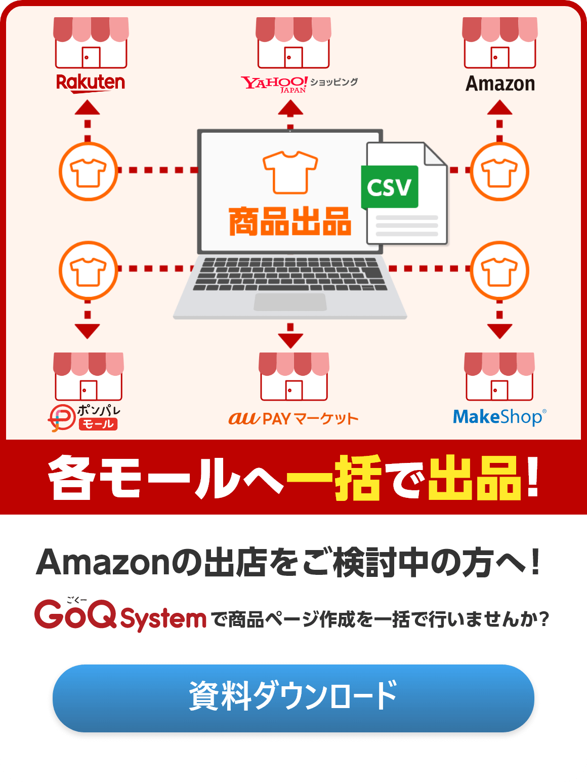 Amazonの出品（出店）方法の流れと費用を徹底解説【保存版】 | ECサイトの受注管理システム"GoQSystem"