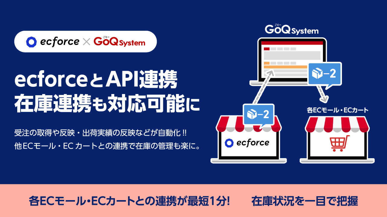 ecforceとのAPI連携 | ECサイトの受注管理システム"GoQSystem"